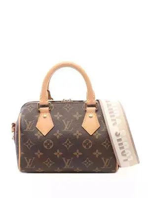 LOUIS VUITTON Speedy Bandoulière Tote Bag - Brown