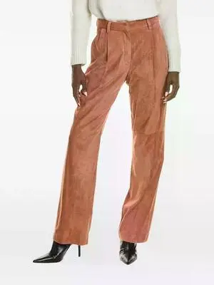 Brunello Cucinelli Suede Pleated Trousers