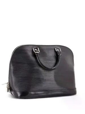 LOUIS VUITTON Epi Leather Alma Pm Satchel - Black