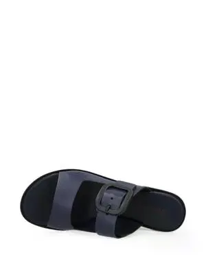 FRAU Leather Flat Sandals With Buckle Detail