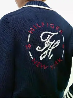 Tommy Hilfiger Logo Embroidered Button-up Cardigan