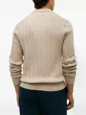Tommy Hilfiger Cable-knit Polo Sweater