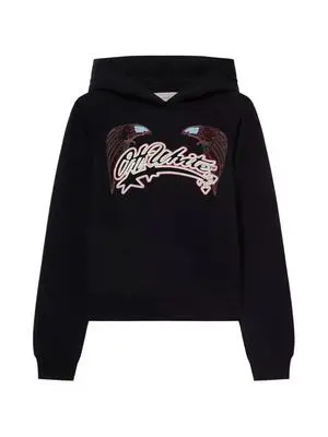 Off-White Swarovski Crystal-embellished Hoodie - Black