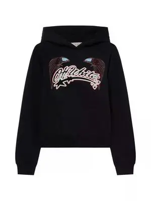 Off-White Swarovski Crystal-embellished Hoodie - Black