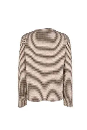 Miu Miu Striped Long Sleeve Knitwear