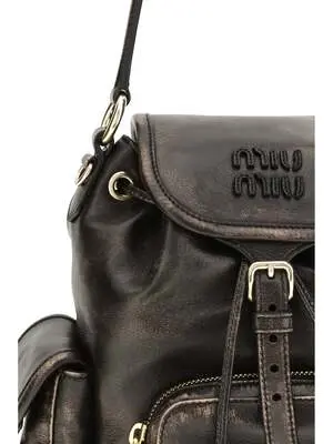 Miu Miu Medium Leather Backpack