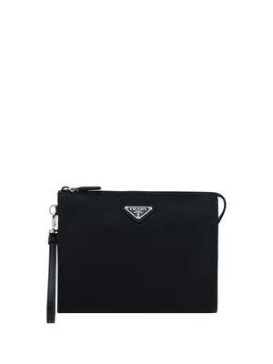 Prada Re-nylon And Saffiano Necessaire Beauty Case - Black