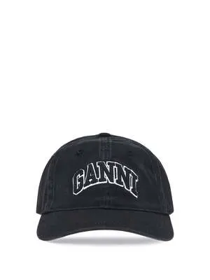 GANNI Embroidered Logo Baseball Cap - Black