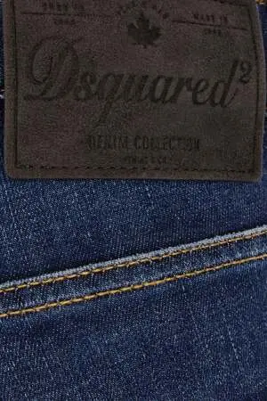 Dsquared2 Distressed Dark Wash Slim Fit Jeans - Multicolor