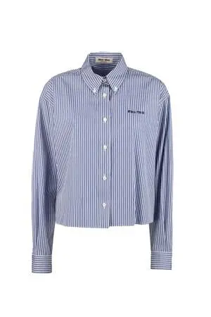 Miu Miu Striped Button-up Shirt - Multicolor
