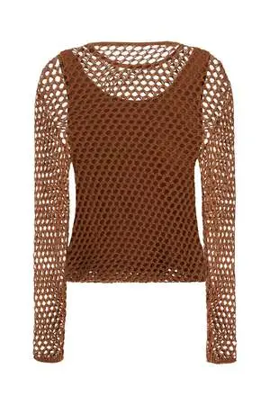 Alberta Ferretti Crocheted Top