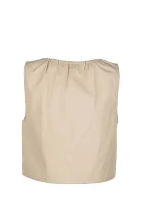 Miu Miu Sleeveless Top With Tie Detail