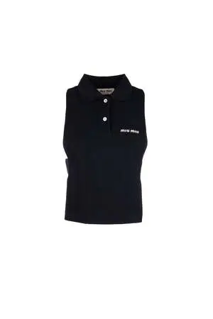Miu Miu Sleeveless Polo Shirt - Multicolor