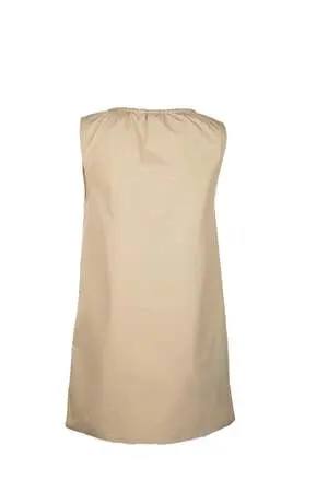 Miu Miu Sleeveless Dress With Tie Neck