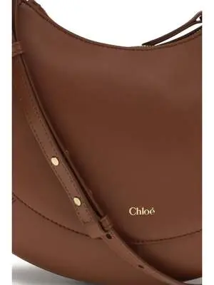 Chloé Marcie Shoulder Bag With Adjustable Strap - Brown