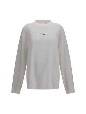 Alexander Wang Long-sleeve Logo T-shirt - White