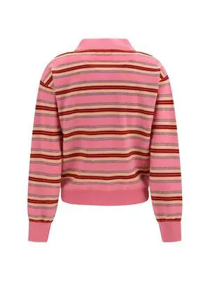 Guest In Residence Striped Polo Sweater
