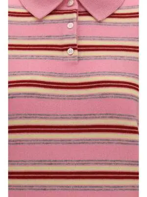 Guest In Residence Striped Polo Sweater