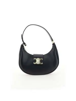 Celine Medium Ava Triomphe Shoulder Bag - Black