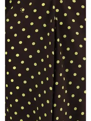 Marni Printed Polka Dot Crepe Dress