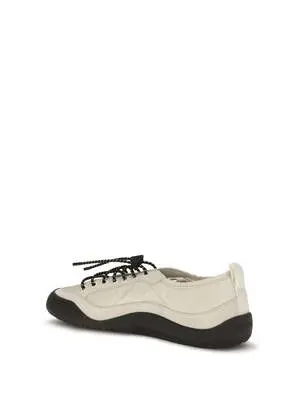 Prada Leather And Fabric Sneakers
