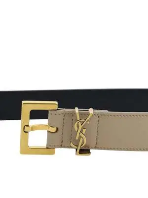 Saint Laurent Leather Belt - Brown