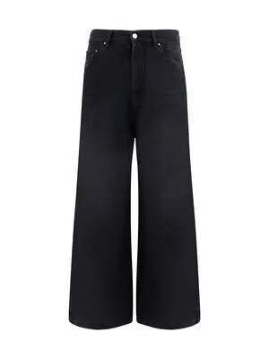 Amiri Wide-leg Jeans - Black