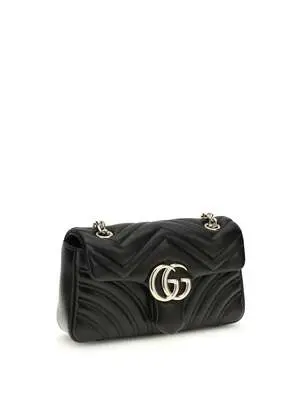 Gucci Gg Marmont Small Shoulder Bag - Black