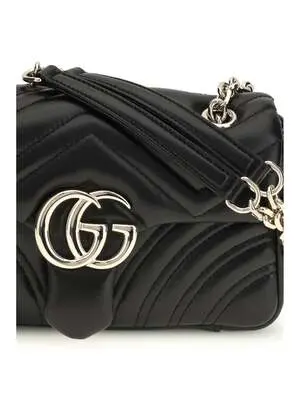 Gucci Gg Marmont Small Shoulder Bag - Black