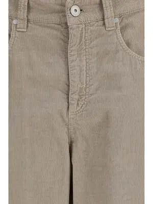 Brunello Cucinelli Straight-leg Cotton And Linen Pants