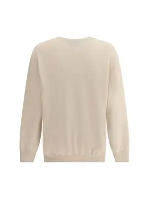 Brunello Cucinelli Cashmere Crew Neck Sweater - Cream