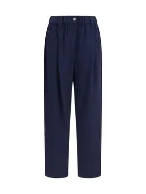 Brunello Cucinelli Brunello Cucinelli Stretch Wool Trousers Blue