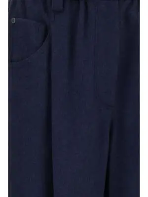 Brunello Cucinelli Stretch Wool Trousers - Blue