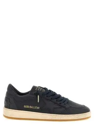 GOLDEN GOOSE Ball Star Leather Sneakers - Blue