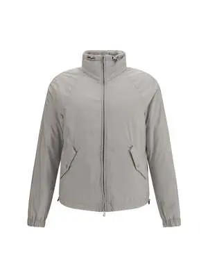 Brunello Cucinelli Waterproof Hooded Zip-up Jacket - Gray