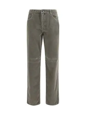 Brunello Cucinelli Corduroy Tailored Pants - Green