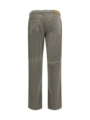 Brunello Cucinelli Corduroy Tailored Pants - Green