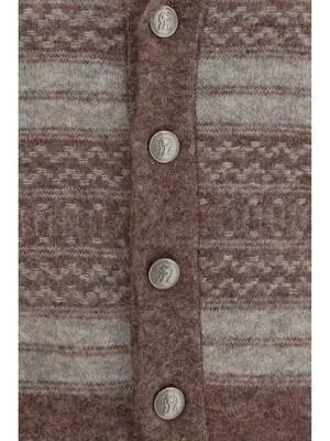 Brunello Cucinelli Ethnic Pattern" Cardigan - Multicolor