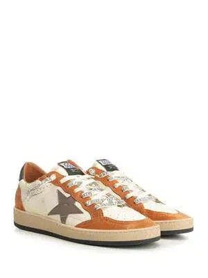 GOLDEN GOOSE Ballstar Leather Sneakers - Multicolor