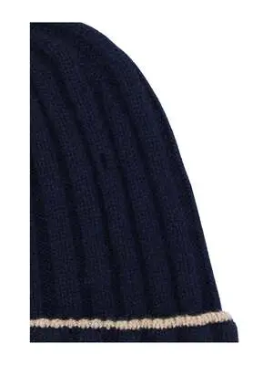 Brunello Cucinelli Cashmere Beanie Hat - Blue