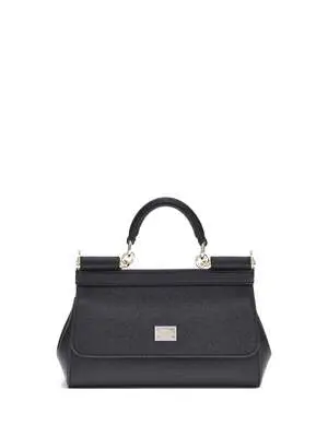 Dolce & Gabbana Sicily Small Leather Handbag - Black