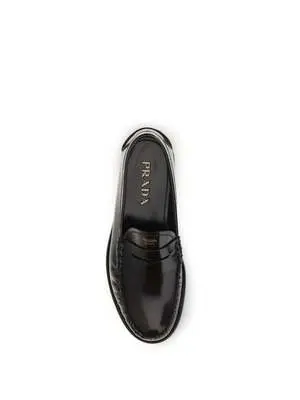 Prada Brushed Leather Loafers