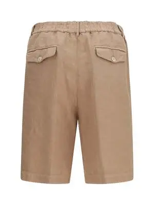 Brunello Cucinelli Lightweight Délavé Linen Shorts