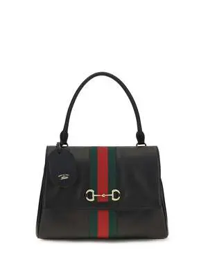 Gucci Medium Paparazzo Handbag With Horsebit Detail - Black