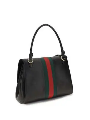 Gucci Medium Paparazzo Handbag With Horsebit Detail - Black