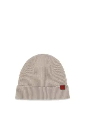 Kiton Kiton Wool Beanie Hat Cream