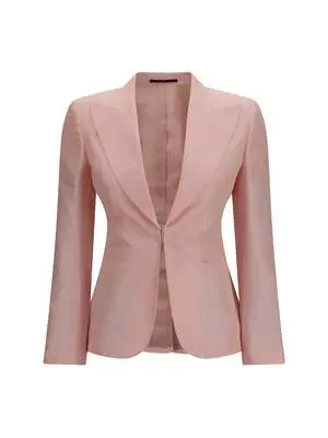 Gucci Silk Faille Jacket - Pink