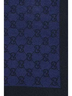 Gucci Gg Cotton Terry Towel - Blue