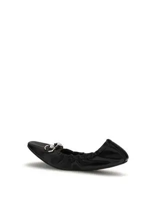 Gucci Prima Ballerinas With Horsebit Detail - Black