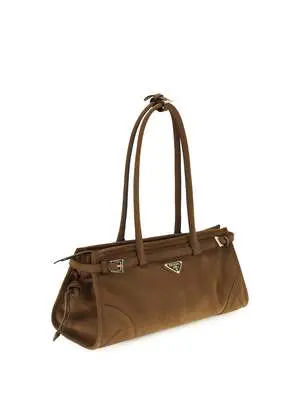 Prada Medium Bonnie Handbag In Nubuck Leather